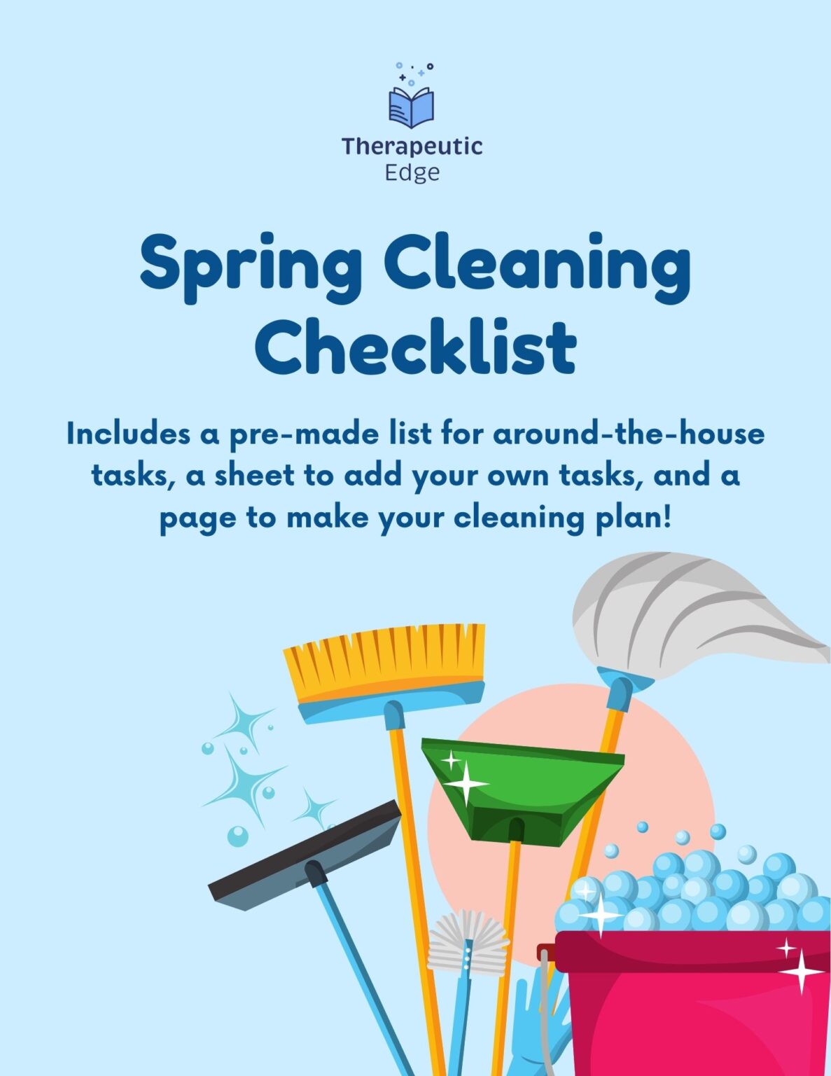 Kids Spring Cleaning Checklist - The Therapeutic Edge