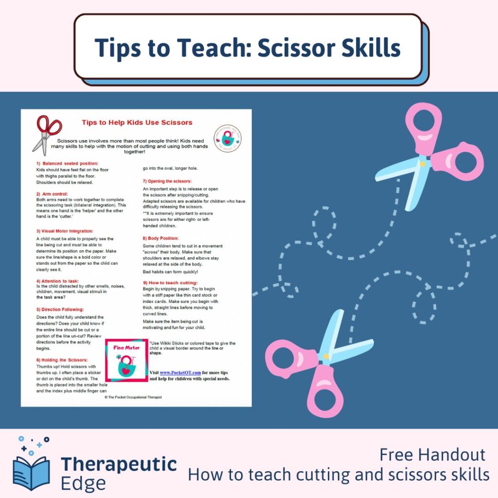 Tip to Teach: Scissors Skills - The Therapeutic Edge Collective