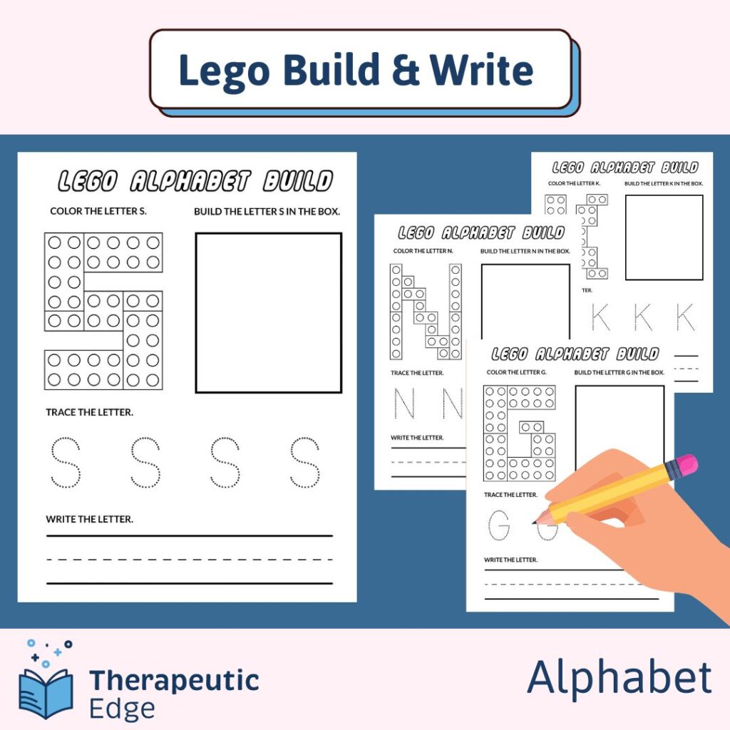 Lego Alphabet Build and Write - The Therapeutic Edge Collective