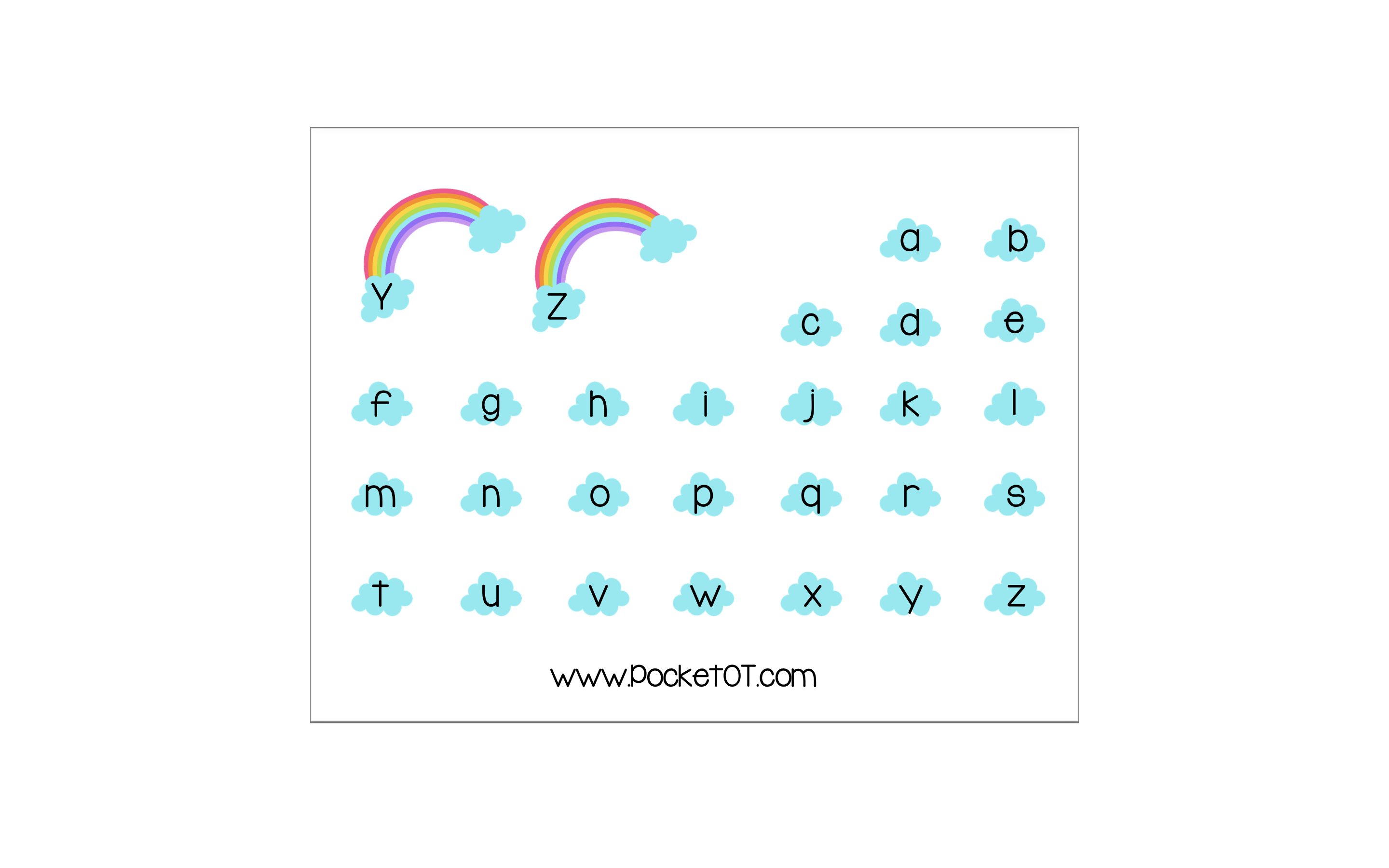 Rainbow Alpha-Match Game - The Therapeutic Edge Collective