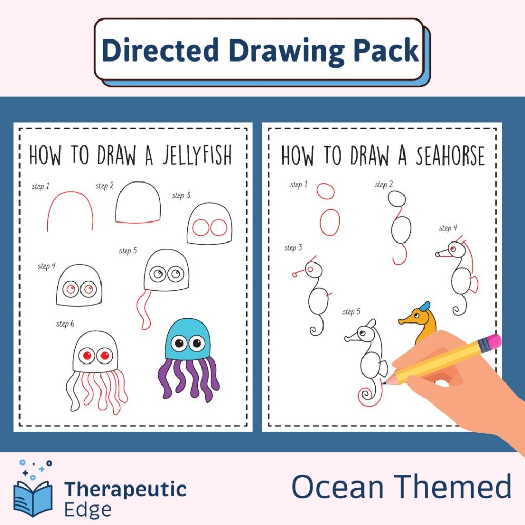 Directed Drawing Pack: Ocean - The Therapeutic Edge Collective