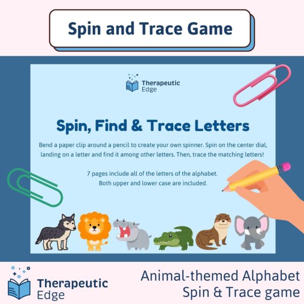 Alphabet Spin and Trace Game|The Therapeutic Edge Collective