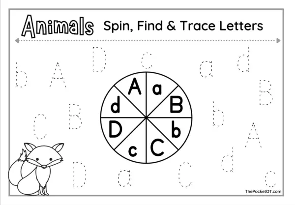 Alphabet Spin and Trace Game|The Therapeutic Edge Collective