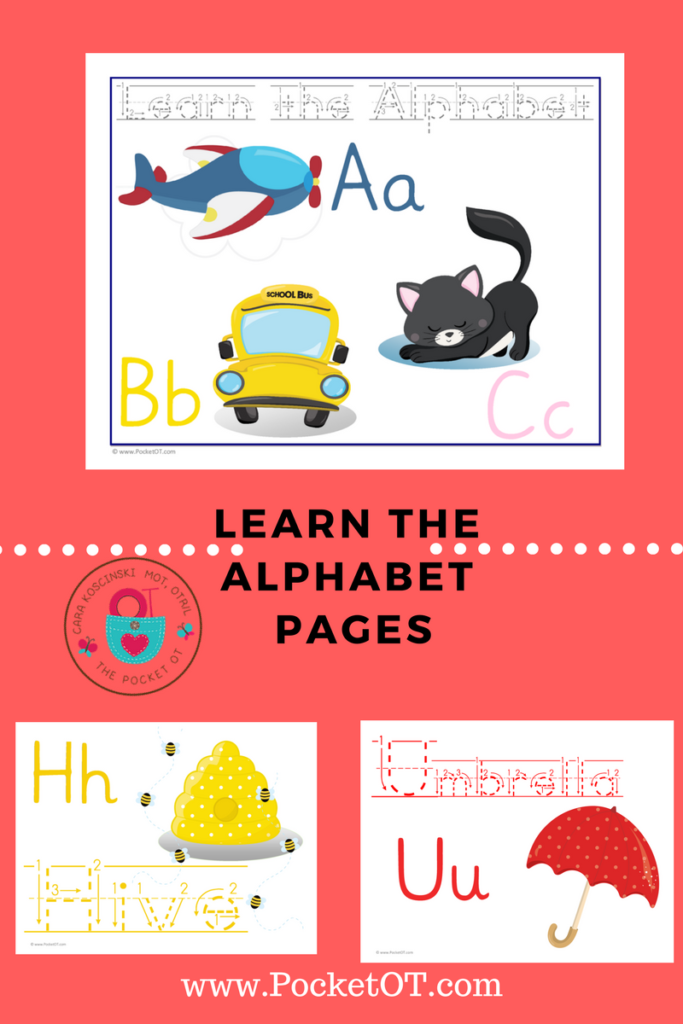 Learn The Alphabet Pages with Lines - The Therapeutic Edge Collective