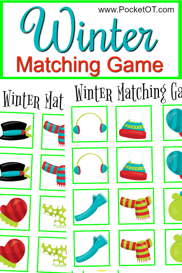 Winter Clothing Matching Game - The Therapeutic Edge Collective