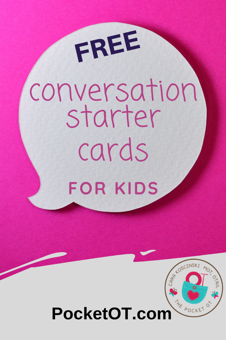 Conversation Starters for Kids - The Therapeutic Edge Collective