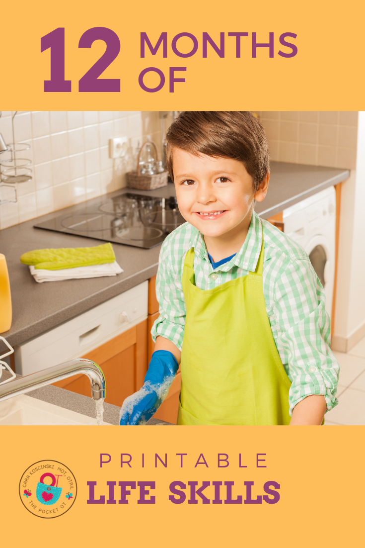 12 Months of Life Skills Printable Packet - The Therapeutic Edge Collective