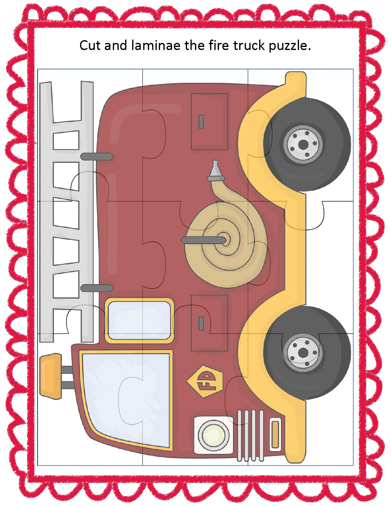 FREE Page From Fire Safety Activity Pack - The Therapeutic Edge Collective