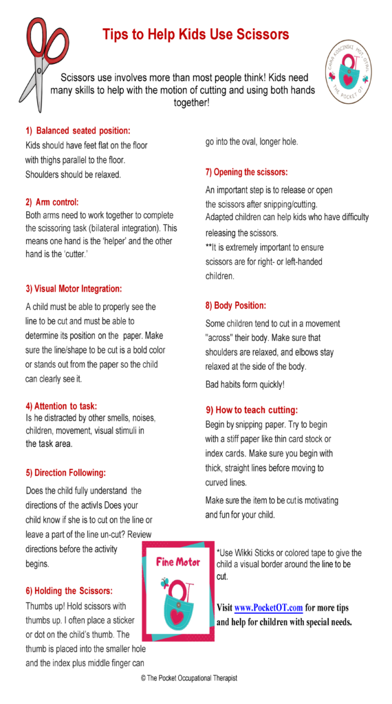 Tip to Teach: Scissors Skills - The Therapeutic Edge Collective