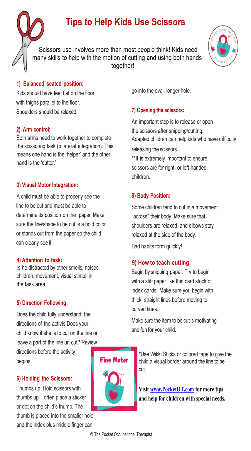 Tip to Teach: Scissors Skills - The Therapeutic Edge Collective