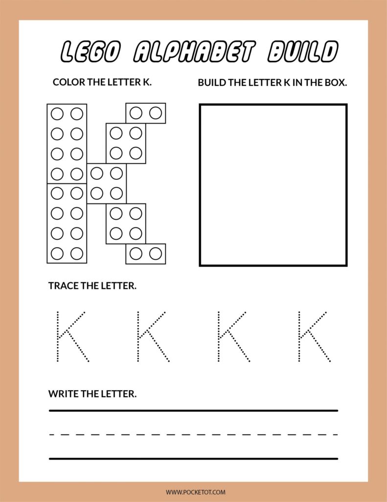 Lego Alphabet Build and Write - The Therapeutic Edge Collective