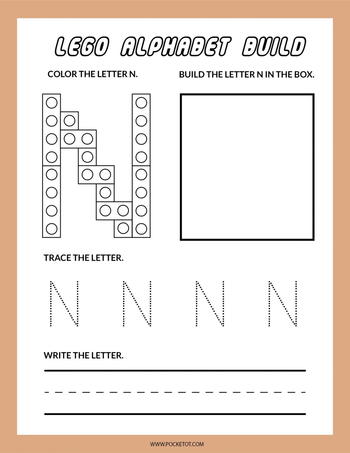 Lego Alphabet Build and Write - The Therapeutic Edge Collective