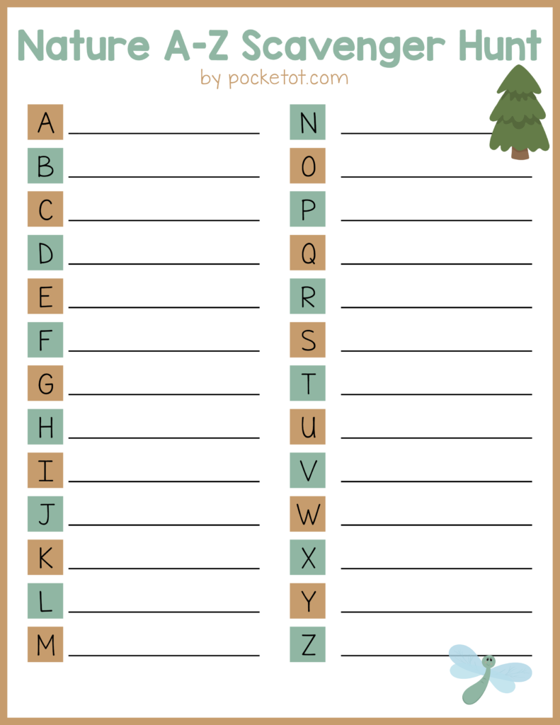 Nature Scavenger Hunt Activity - The Therapeutic Edge Collective