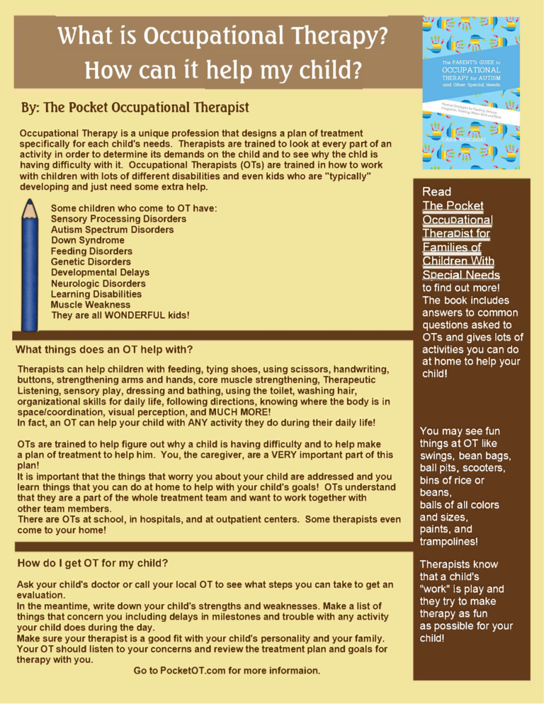 What is Occupational Therapy Free Download - The Therapeutic Edge ...