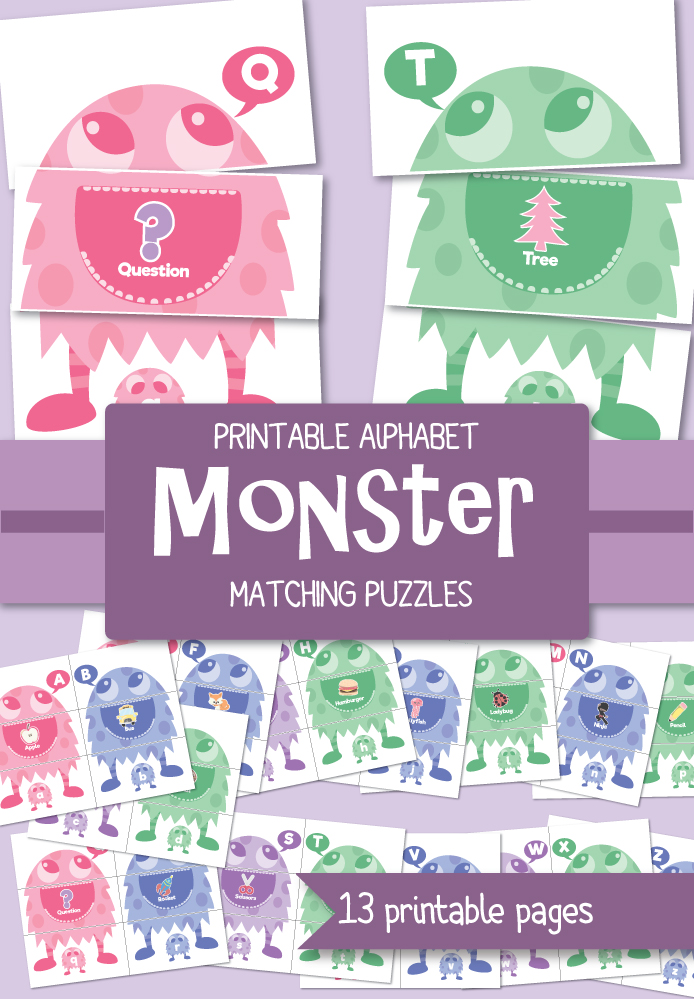 Monster Fun Alphabet Puzzles - The Therapeutic Edge Collective