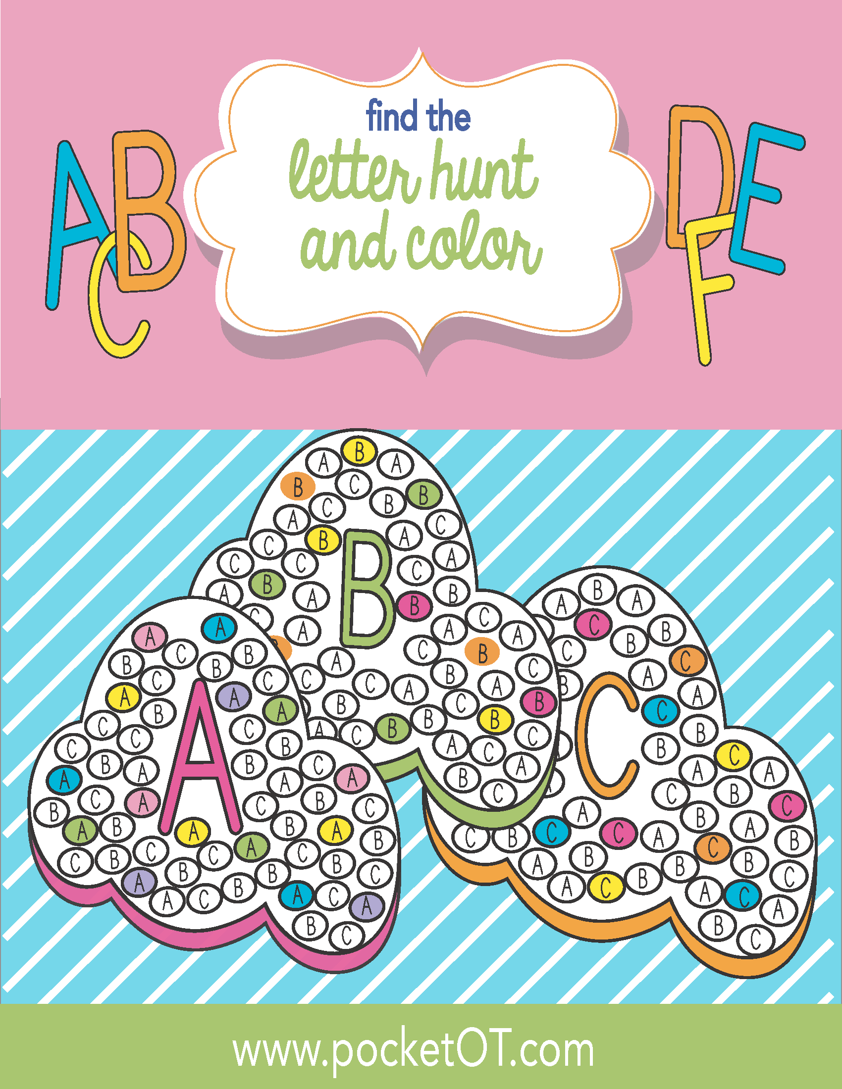Upper and Lower Case Letter Identification Packs - The Therapeutic Edge ...