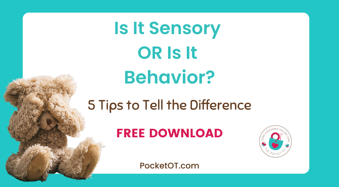 5 Ways to Tell if it’s Sensory or Behavior - The Therapeutic Edge ...