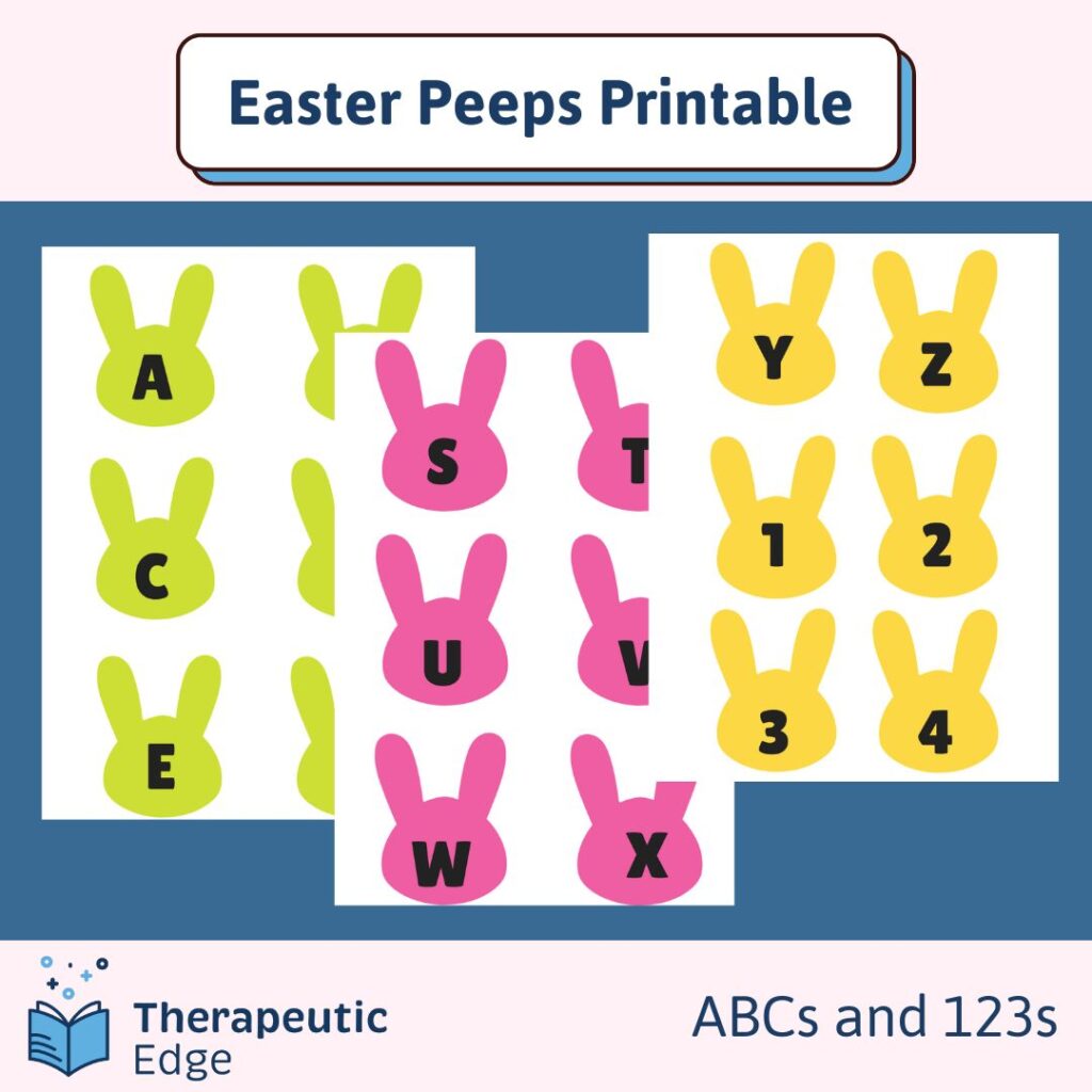 Easter Peep Printables | The Therapeutic Edge