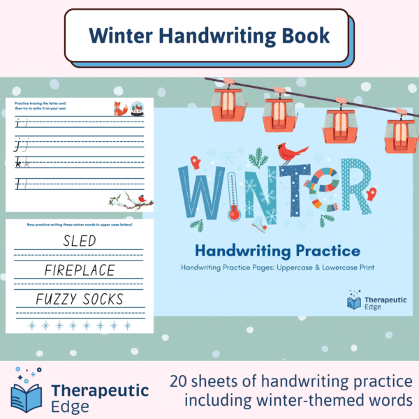 Winter Themed Handwriting Sheets - The Therapeutic Edge Collective